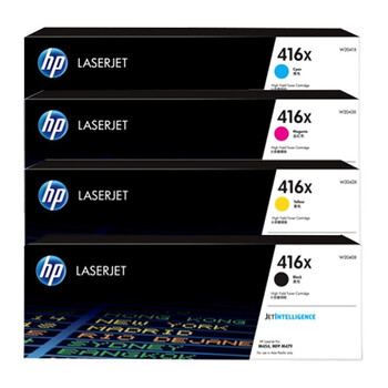 【惠普W2040-3X】（企业专享）惠普(HP) 416X 高容四色成套（W2040X-2043X黑青黄红各1只）适用于M454nw ...