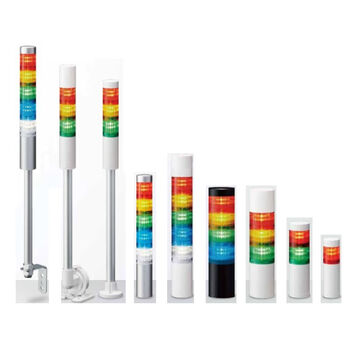 PATLITE派特莱报警灯LR4-E LR6-E灯罩LR6-BW蜂鸣器SZL-0001支架 LR4-E-Y黄色 电压通用【图片 价格 品牌 ...