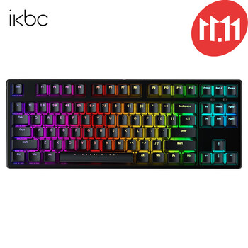 ikbc 时光机rgb键盘机械键盘rgb游戏键盘外设电竞cherry轴樱桃键盘87 F400 黑色 有线 cherry 红轴【图片 价格 品牌 报价】-京东