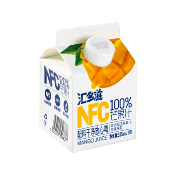 汇多滋NFC果汁橙汁nfc100%果汁黄桃芒果汁0添加代餐饮料325ml*盒装整箱 NFC芒果汁325ml*12盒【图片 价格 品牌 报价】-京东