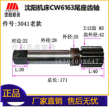 沈阳大连CW6163BCW6180BCW6163CCW6180C 尾座移动支架 尾座支架 沈阳老款CW6163尾座齿轴L17【图片 价格 品牌 报价】-京东