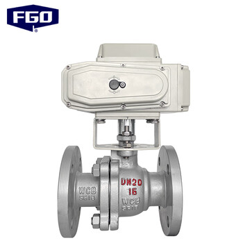 【FGOQ941F-16C DN20】FGO 电动法兰球阀 碳钢四氟密封 开关型 220V Q941F-16C DN20【行情 报价 价格 评测】-京东