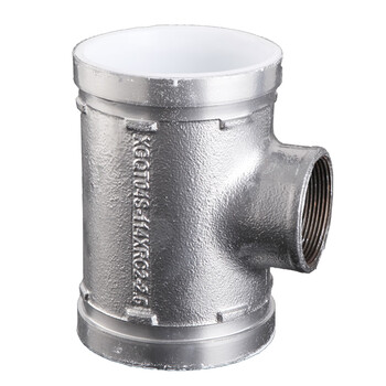 镀锌银白色衬塑沟槽变内丝接螺纹异径三通饮用给水管道中间小三通 DN100*25S114*33S 默认【图片 价格 品牌 报价】-京东