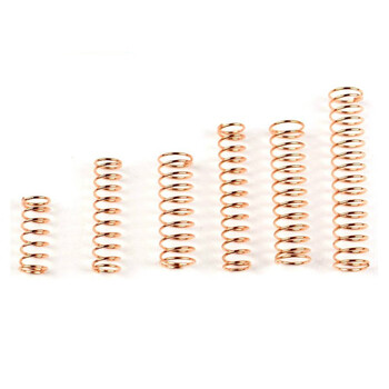 德骊嘉定制铜弹簧压缩压簧镀金导电压力弹簧五金配件磷铜丝弹簧支持定做 0.1*0.8*15 10个【图片 价格 品牌 报价】-京东