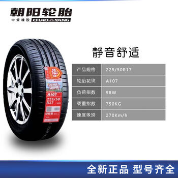 朝阳轮胎（CHAOYANG）朝阳轮胎 225/50R17 A107 98W 适配致胜 本田雅阁 奥迪A6 2255017 朝阳225/50R17 A107-98W【图片 价格 品牌 报价】-京东