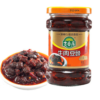 吉香居210g风味下饭豆豉四川特产拌饭拌面炒菜辣椒酱瓶装 豆豉210g*6瓶【图片 价格 品牌 报价】-京东