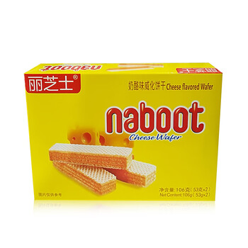 xywlkj丽芝士芝士味榴梿味威化饼干200g酥脆解馋小吃Naboot独立包装零食 106g 奶酪味威化饼干*12盒【图片 价格 品牌 报价】-京东