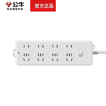 【公牛GN-403】公牛 GN-403 8位总控开关排插 接线板10米（4位5孔+4位2孔）【行情 报价 价格 评测】-京东