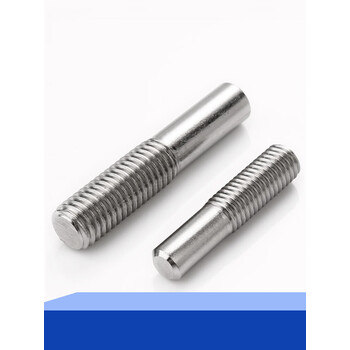 304不锈钢焊钉手工焊接螺柱螺栓平头单头半螺纹螺杆国标GB902.1A M6*12(全牙(15粒)【图片 价格 品牌 报价】-京东