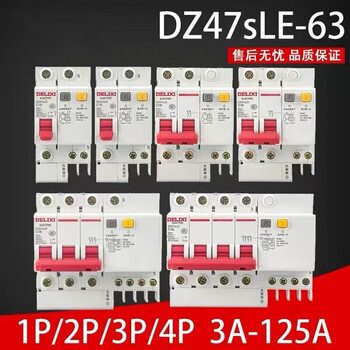 德力西DZ47sLE C25防漏电保护器2P C10断路器C40 空气开关C16 63A 32A 3P+N【图片 价格 品牌 报价】-京东