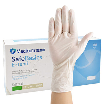 【麦迪康1232C】麦迪康 一次性高弹型加长乳胶检查手套 无粉 全麻 中号 11寸 1232C【行情 报价 价格 评测】-京东