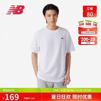 【NEW BALANCEMT41509】NEW BALANCE T恤24年男款运动休闲舒适透气短袖MT41509 WT XL 【行情 报价 ...