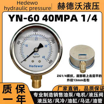 耐震压力表YN60油压表液压表YN-60 0-10/15/25/40MPA 1/4 14*1.5 YN-60 40MPA 1/4 底部平的外径1【图片 价格 品牌 报价】-京东