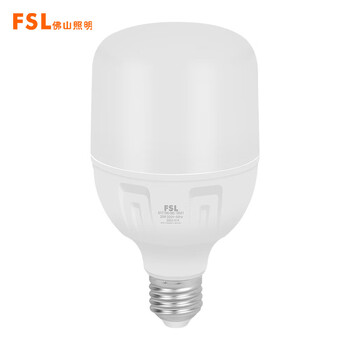 【FSL亮霸】佛山照明（FSL）led灯泡E27螺口商用物业工厂车间仓库大功率超亮照明节能灯泡柱形泡20W白光 (6500K)【行情 报价 价格 评测】-京东