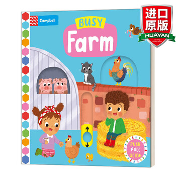 《Busy Books Busy Farm 英文原版绘本 繁忙农场 2022年新版 音频版 英文版 进口英语原版书籍 纸板书》【摘要 书评 ...