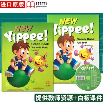 英国MM原版幼儿英语 New Yippee 幼儿园3-6岁儿童英文零基础启蒙入门培训教材 Green（中班教材）