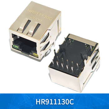 雷翔HR911130C/HR911130A 千兆网络变压器接口水晶头母座带灯RJ45插座 HR911130C【2个】【图片 价格 品牌 报价】-京东