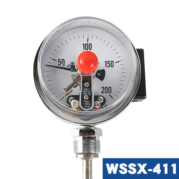 WSSX-411电接点双金属温度表温度计带上下限控制输出开关量411Xt7 L100【图片 价格 品牌 报价】-京东