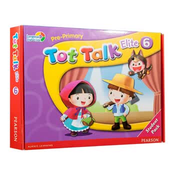 Tot Talk Pack 6朗文培生3-6岁幼儿英语教材 书本+练习册+3本绘本+dvd软件+手机端软件