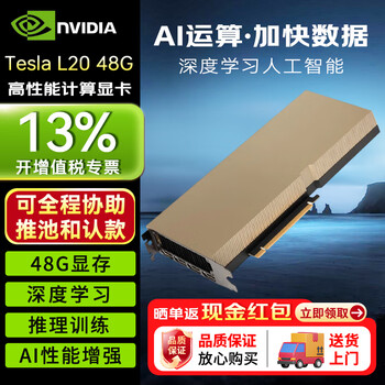 【英伟达Tesla L20 48G】英伟达 (NVIDIA) Tesla L20 大显存 高性能计算 48G 显卡 工业包装【行情 报价 价格 ...