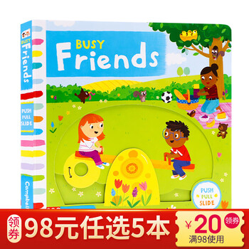 Busy系列 朋友Busy Friends 英文原版绘本 幼儿人际交往情商培养 低幼英语启蒙早教