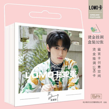 明星周边BLACKPINK时代少年团宋亚轩王俊凯肖战明信片lomo卡片高清照片者自 宋亚轩LOMO卡片32张新款