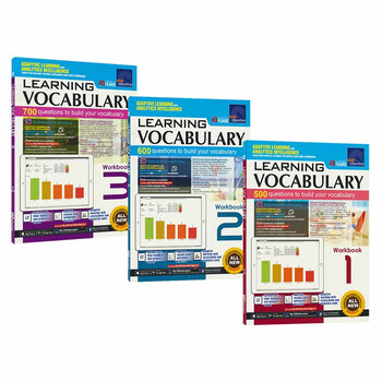 《SAP Learning Vocabulary 新加坡小学英语教辅教材词汇练习册 英文原版进口 3册套装 Grade 1 - Grade 3 ...