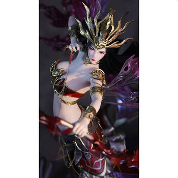 美杜莎女王海报墙贴卧室男生美女萧炎熏儿画斗破苍穹海报贴纸云韵 花色 编号006 （pp背胶纸）57x32cm 拍2发4以此类推上不