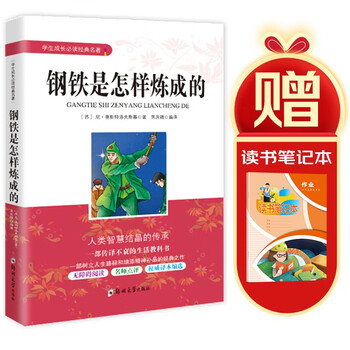 钢铁是怎样炼成的 学生成长必读经典儿童文学名著（赠读书笔记本）共2本 小学生四五六年级课外阅读