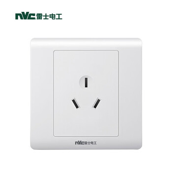 【雷士照明三孔16A】雷士（NVC）C3象牙白插座三孔16A暗装插座面板86型C3B16（定制）【行情 报价 价格 评测】-京东