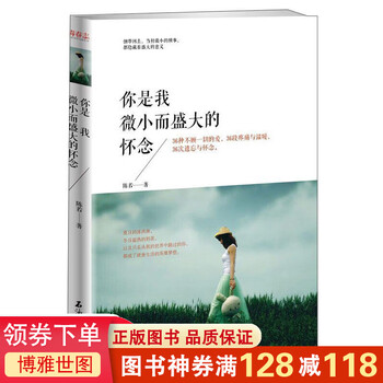 你是我微小而盛大的怀念 青春文学励志书籍