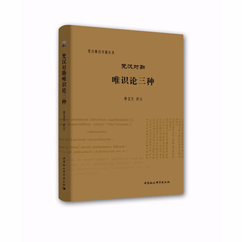梵汉对勘唯识论三种（梵汉佛经对勘丛书） 黄宝生 著 中国社会科学出版社