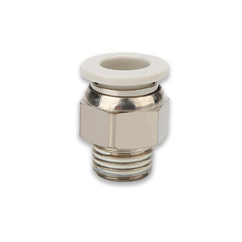 【鑫官PC直通螺纹接头】鑫官 PC直通螺纹接头APC8-02白色APC8-01快速接头APC10-01 外螺纹直通快插 PC8-03 【行情 ...