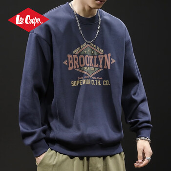 Lee Cooper重磅圆领卫衣男春秋款男装潮牌男款大码2023新款男士上衣长袖秋冬 宝蓝 L码 适合130-145斤【图片 价格 品牌 报价】-京东