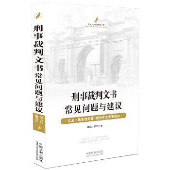 刑事裁判文书常见问题与建议 颜九红 ,鲁玉兰 9787509364420 中国法制出版社