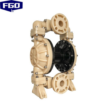 【FGOQBK3-40AFF】FGO 气动隔膜泵 QBK3-40AFF 四氟PVDF+特氟龙膜片 法兰 DN40 1.5寸【行情 报价 价格 ...