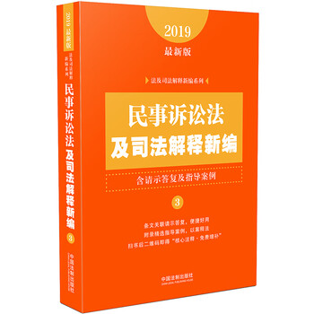 民事诉讼法及司法解释新编（含请示答复及指导案例 2019年最新版）