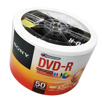 索尼 SONY 原装行货 DVD R光盘 4.7G光盘 50 可打印刻录盘 空白光盘 碟片 DVD-R 哑光可打印 50片塑封装【图片 价格 品牌 报价】-京东