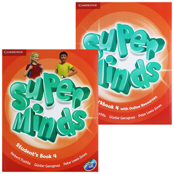 剑桥少儿英语教材 Super Minds英音版 4级别 主课本+练习册+DVD-ROM