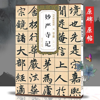 赵孟頫妙严寺记 元 历代碑帖精粹 临摹赵孟俯赵体楷书书法毛笔练字帖 原碑帖附简体旁注 安徽美术出版社