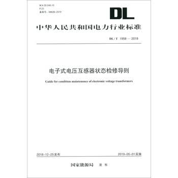 DL/T 1958—2018 电子式电压互感器状态检修导则