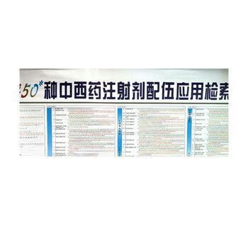 *新450种中西药注射剂配伍应用检索表