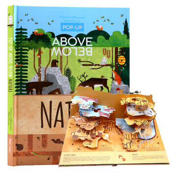 英文原版POP-UP ABOVE BELOW. NATURE自然风貌 地上地下全景剧场立体图