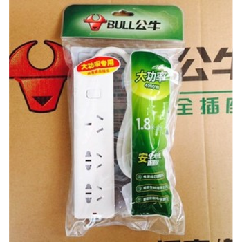 公牛（BULL）GN-406D插座接线板大功率16A空调热水器3孔1.8/3/5米 406D-1.8米(一位16A两位10A) 带【图片 价格 品牌 报价】-京东