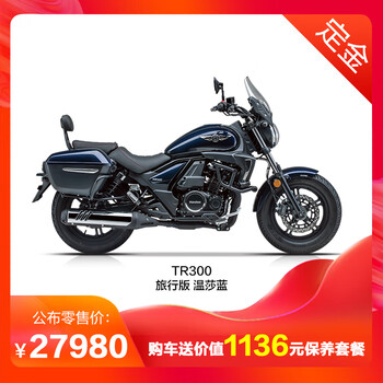 豪爵（haojue）[定 金]豪爵TR300摩托车 现代轻型续航车 旅行版-温莎蓝 整车￥27980【图片 价格 品牌 报价】-京东