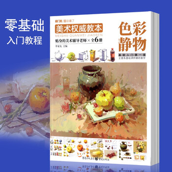 潭园图书美术权威教本绘画零基础初学入门教材初中生绘画技法书敲门砖系列 色彩静物