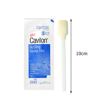 3M液体敷料cavilon美国进口皮肤保护膜 造口护理新生儿红臀皮肤护理 3343 棉棒式1ml 3M 3343液体敷料（棉棒式）1ml【25 ...