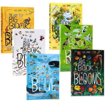 自然科普艺术大书6册The Big Book of Birds鸟类Blue海洋Bugs虫子Blooms花卉Beasts野兽百花大绘本英文原版大自然熏陶精装