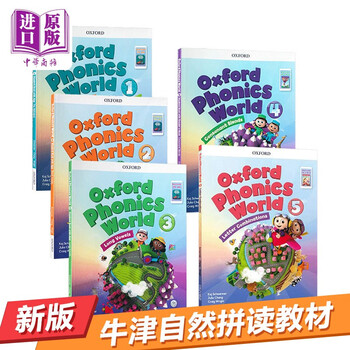 牛津少儿英语自然拼读世界1-5册英文原版Oxford Phonics World Refresh