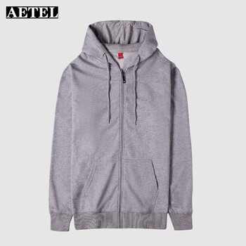 【AETELNS-GT07】AETEL 长袖卫衣外套男女同款连帽卫衣宽松休闲透气针织开衫上衣运动外套 NS-GT07 麻灰 4XL 【行情 ...
